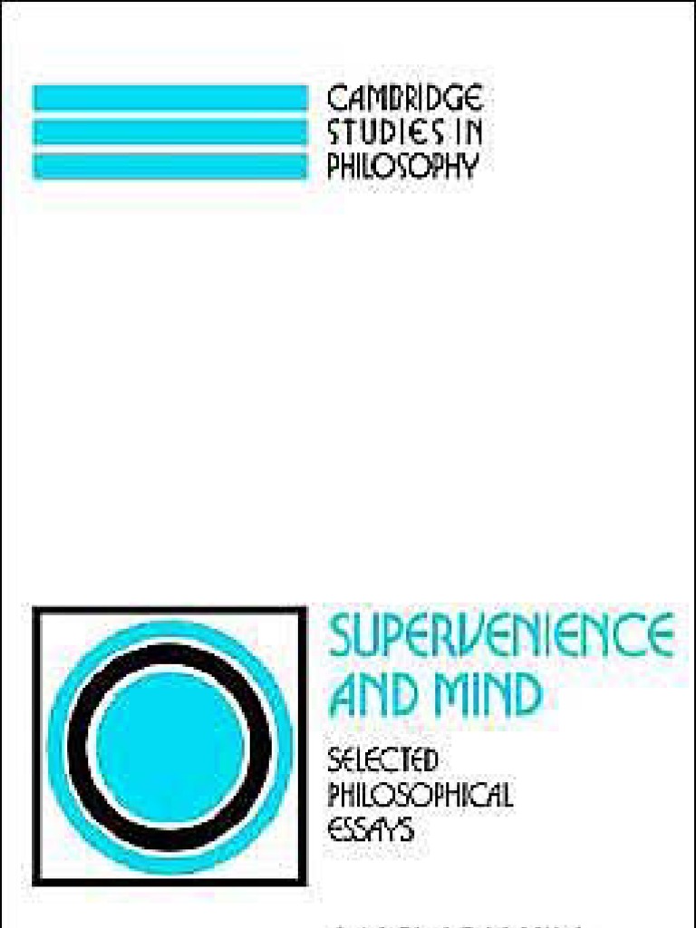 Jaegwon Kim - Supervenience and Mind | PDF | Causality | Philosophy Of Mind