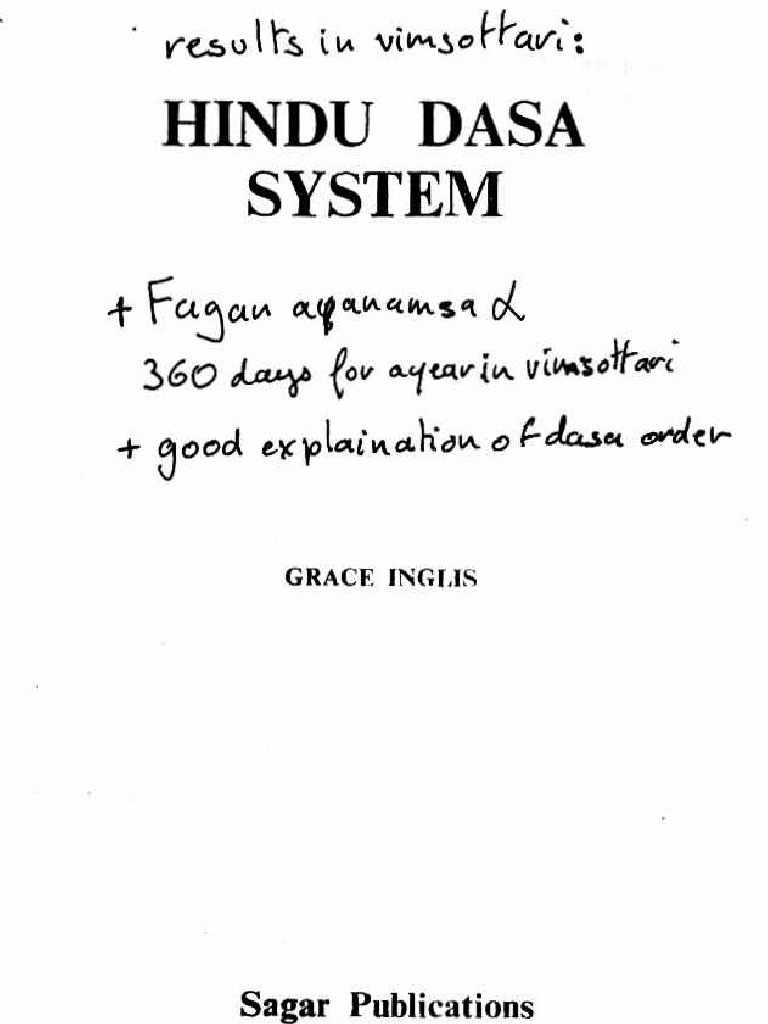 Hindu Dasa System | PDF | Planets | Mercury (Planet)