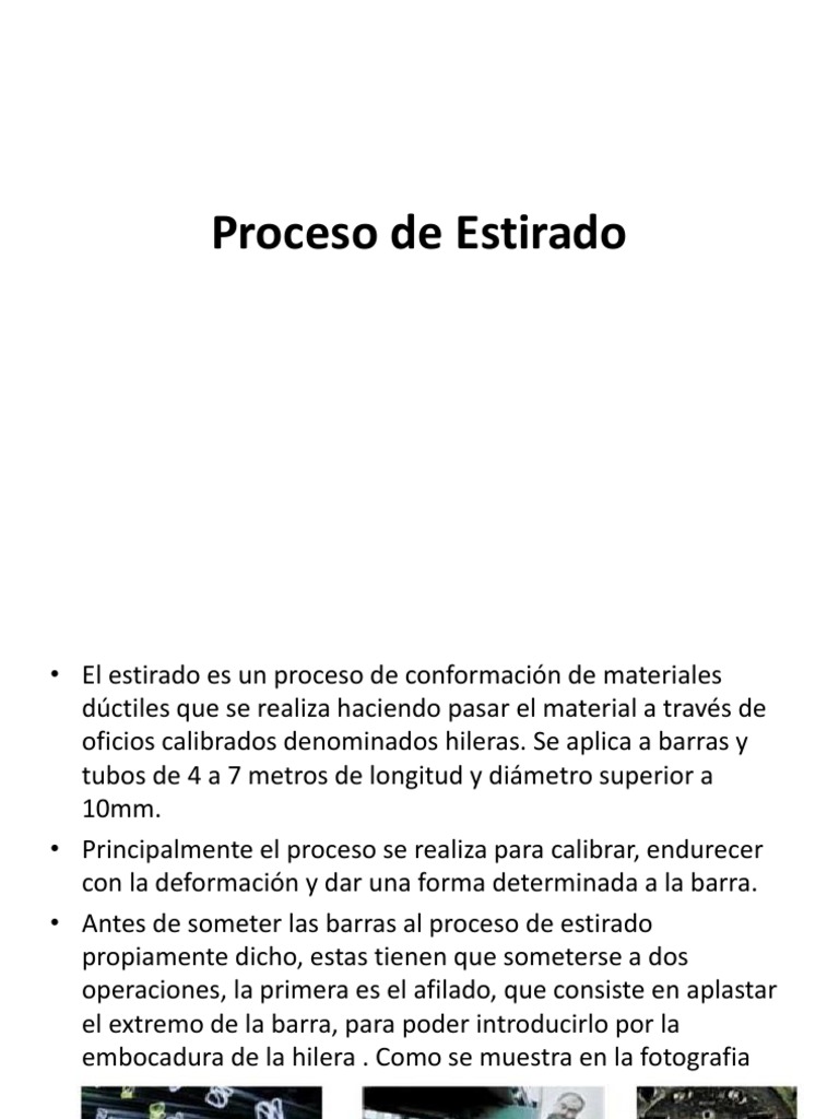 Proceso de Estirado de Metales | PDF | Tecnología