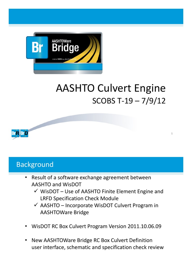 T19 - AASHTO Culvert Program | PDF