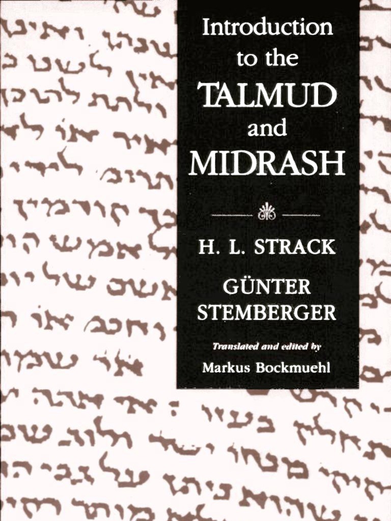 Introdução Ao Talmud E Ao Midrash Pdf Talmud Judaism