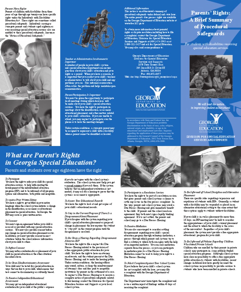 Parents' Rights in Special Education | PDF | Individualized Education ...