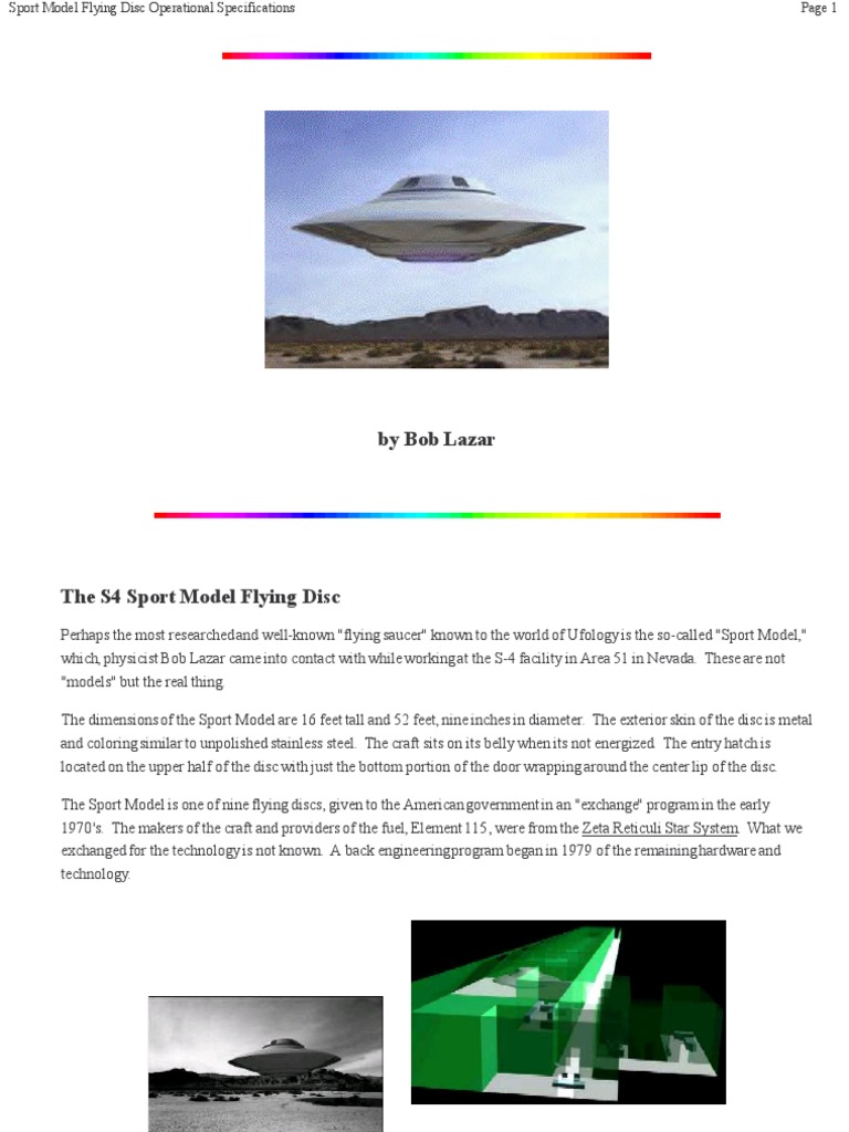 Bob Lazar UFO - Sport Model | Nuclear Reactor | Atoms
