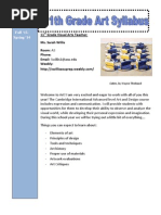 Art Class Syllabus 2016-2017 | PDF | Learning | Communication