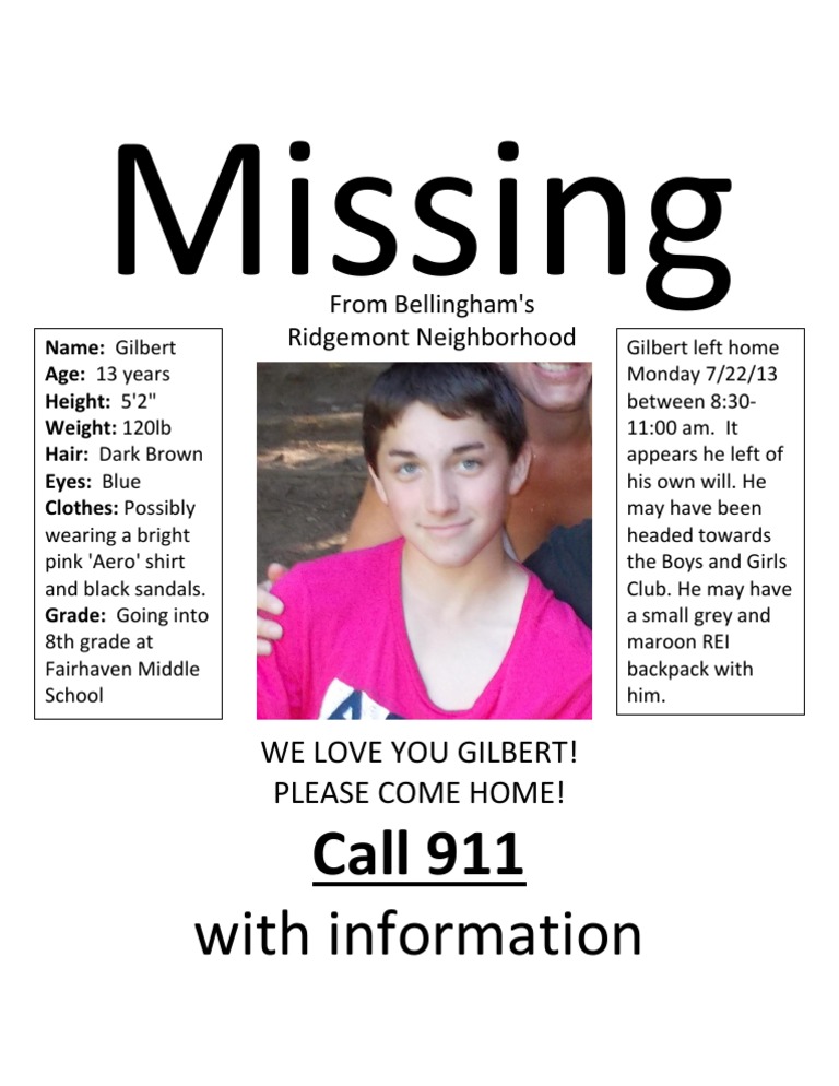 Gilbert Missing | PDF