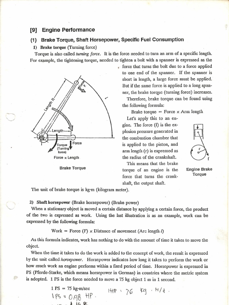 Diesel Engine Performance Metrics | PDF | Horsepower | Torque