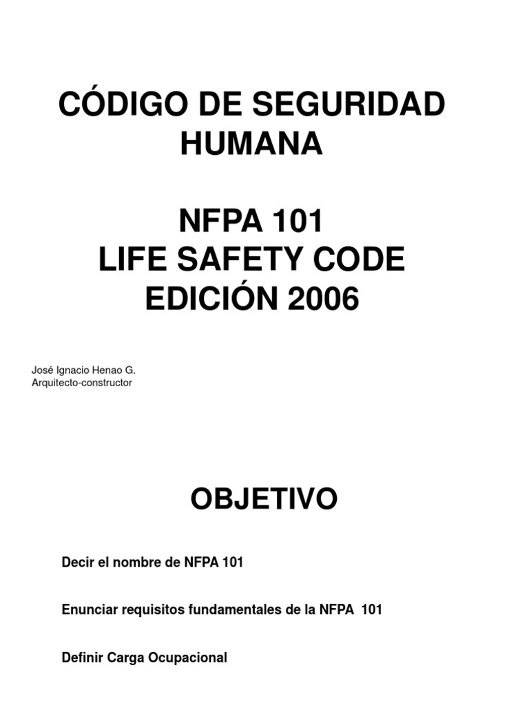Nfpa 101 | PDF | Science | Ciencia y Tecnología