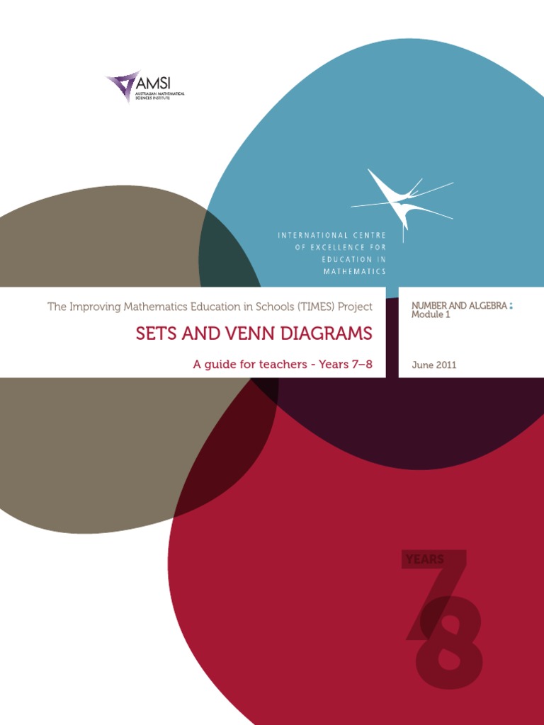 Sets And Venn Diagrams Pdf Set Mathematics Infinity