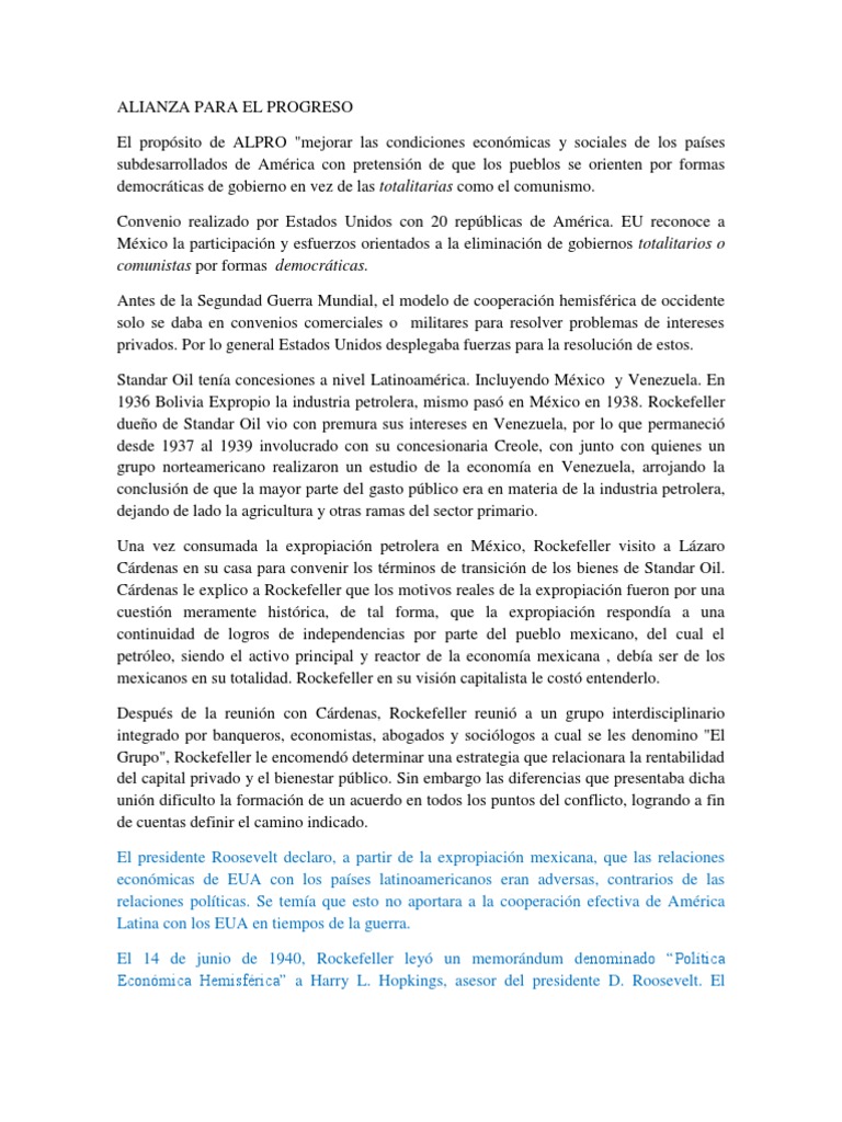 ALPRO | PDF | America latina | John D. Rockefeller