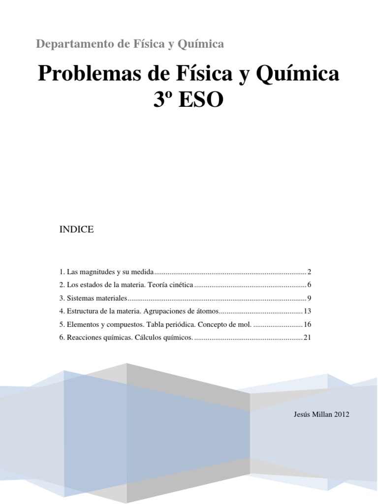 Curso Fisica y Quimica 3 Eso Muy Bueno Laura | PDF | Solubilidad ...