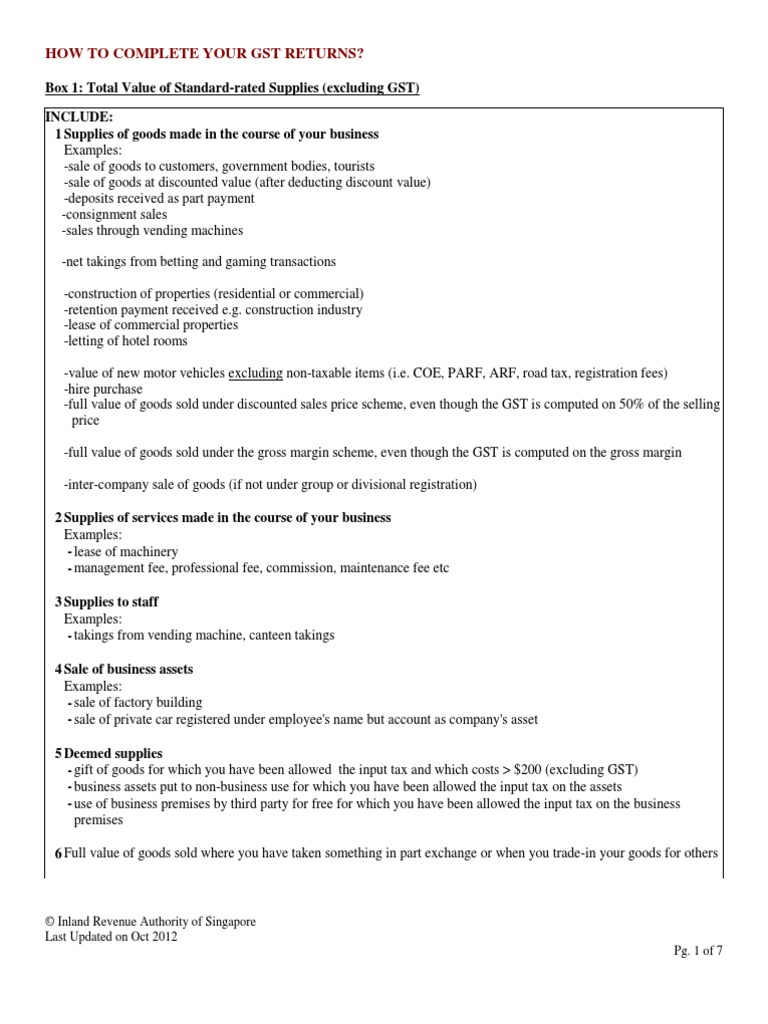 Checklist of Completing GST Return | PDF | Value Added Tax | Debits And Credits
