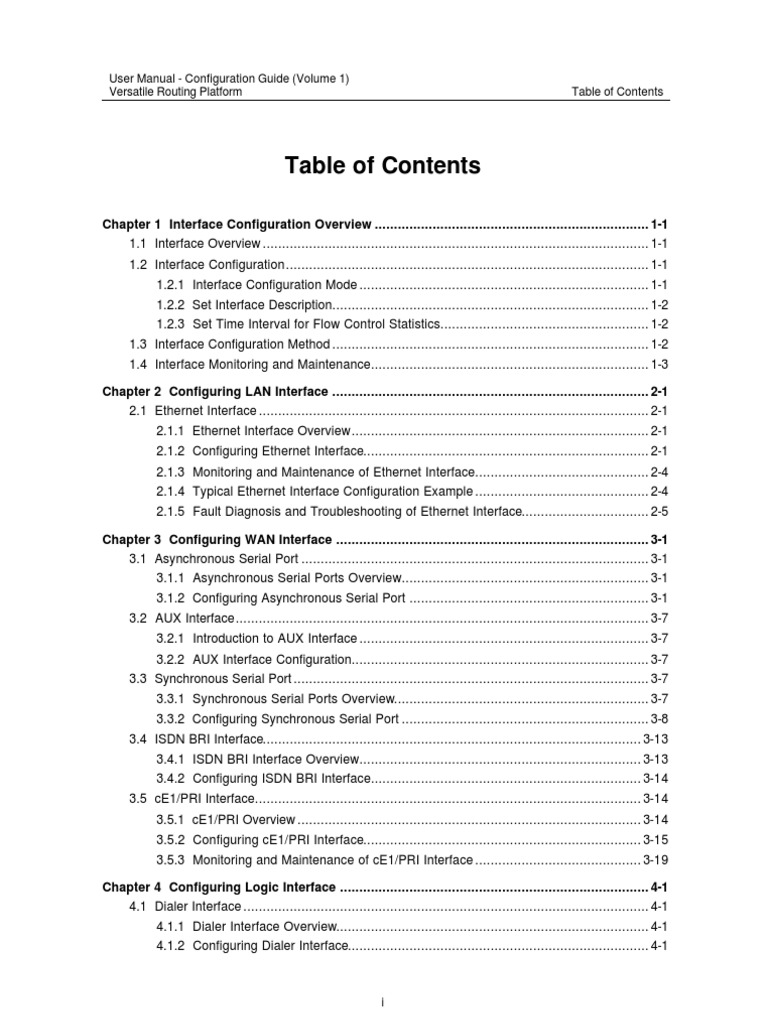 User Manual - Configuration Guide (Volume 1) Versatile Routing Platform ...