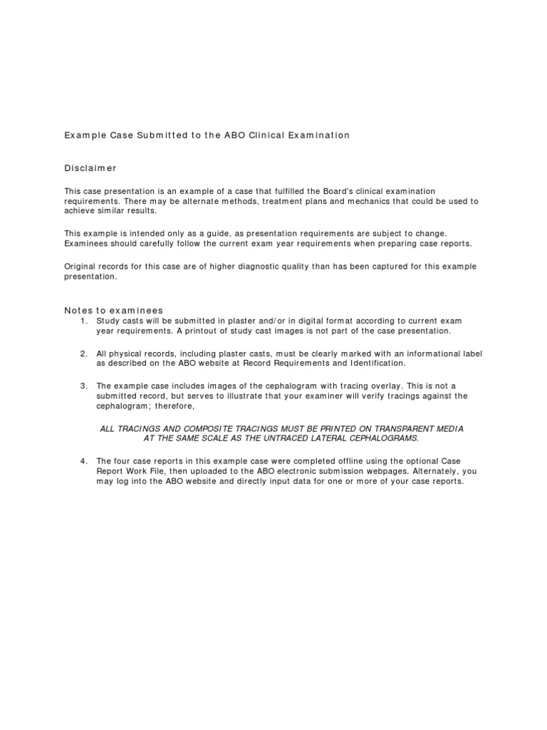 Example Case Presentation | PDF | Dentistry Branches | Mouth