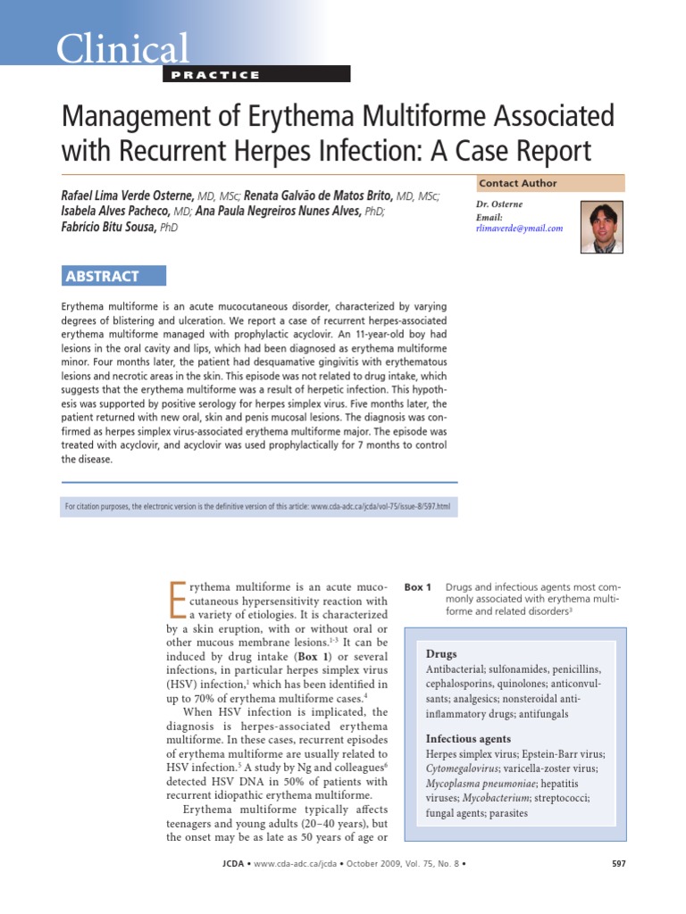 Erythema Multiforme | PDF
