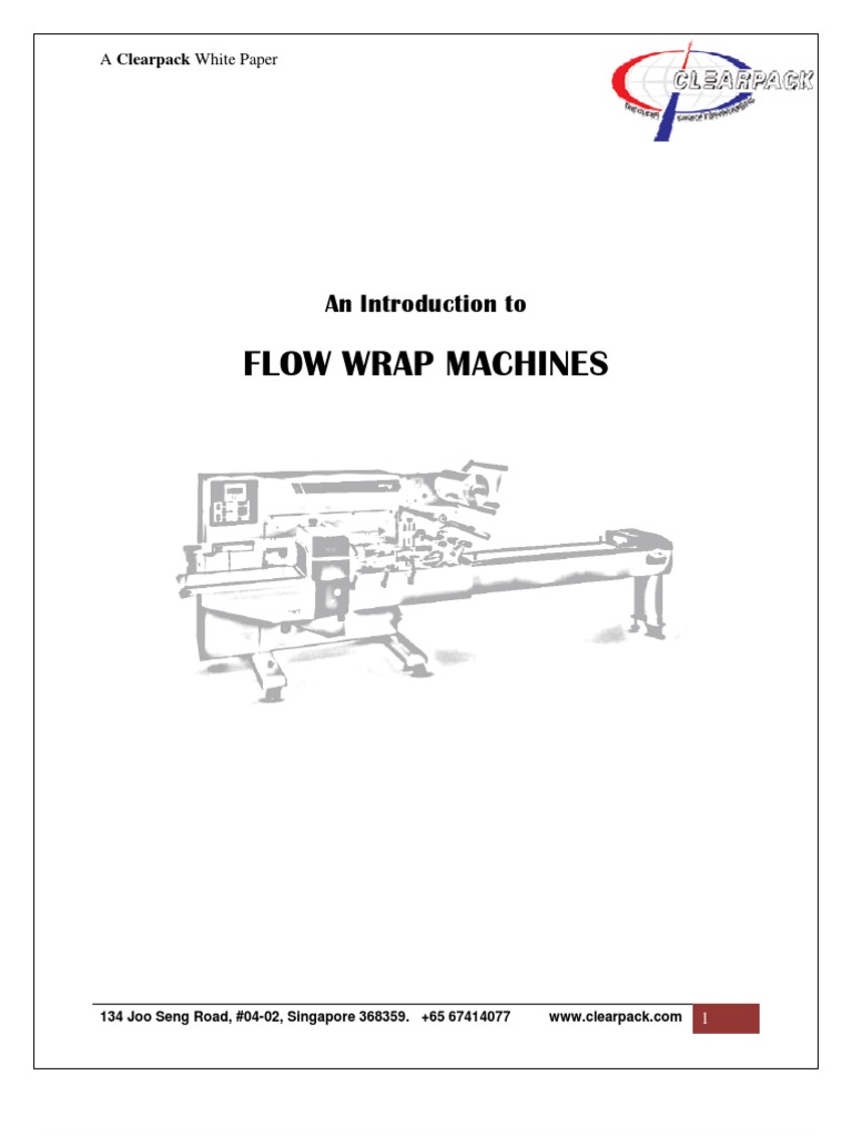 Flow Wrap Machines PDF | PDF | Packaging And Labeling | Industries