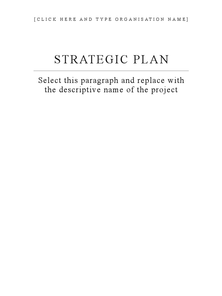 Strategic Plan Guide | Download Free PDF | Strategic Planning | Goal