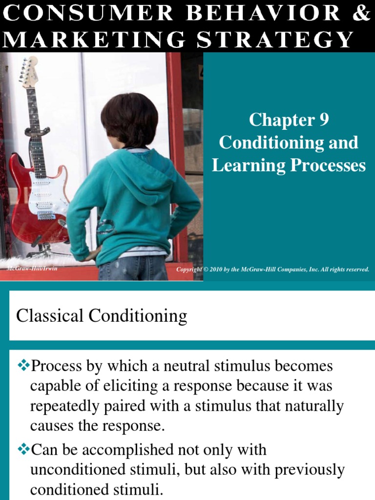 Chapter 9 Consumer Behavior | PDF | Classical Conditioning | Reinforcement
