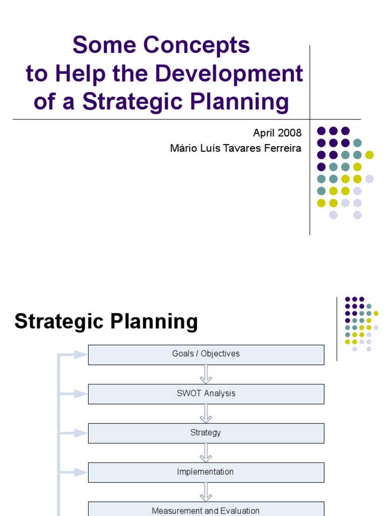 Strategic Planning Concepts | PDF | Swot Analysis | Strategic Planning