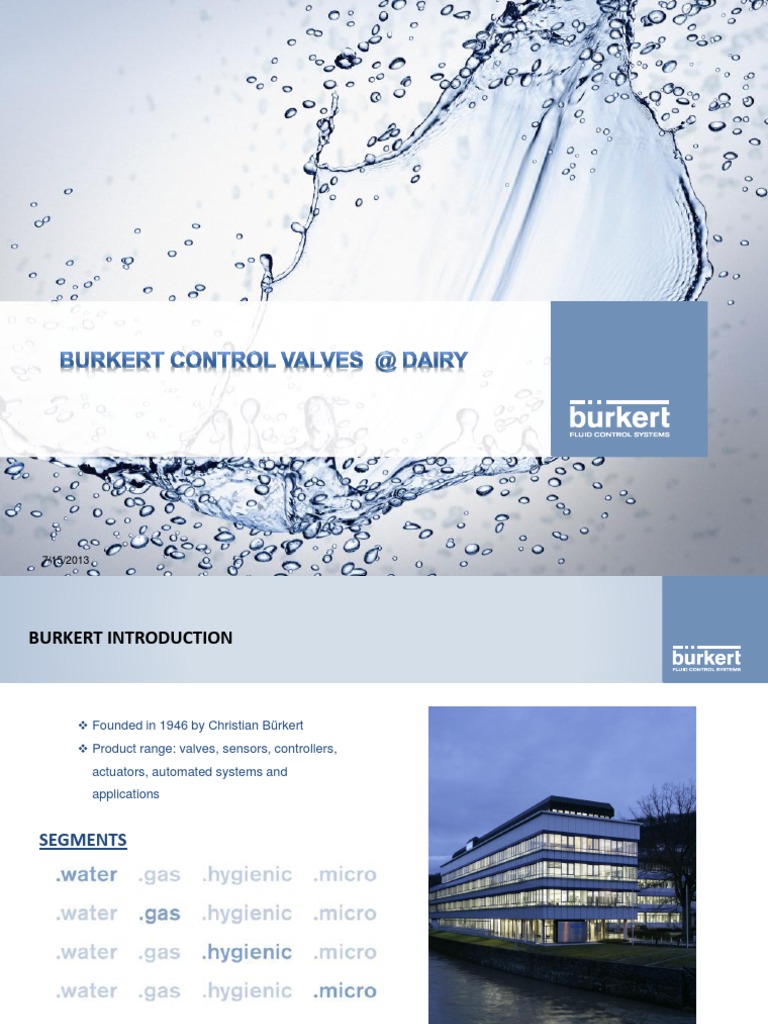 Burkert - Control Valves PDF | PDF | Valve | Automation