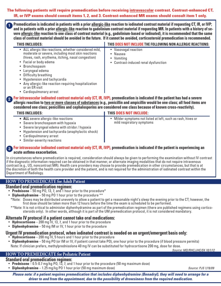 For Intravascular Iodinated Contrast Material Only (CT, IR, IVP) | PDF ...