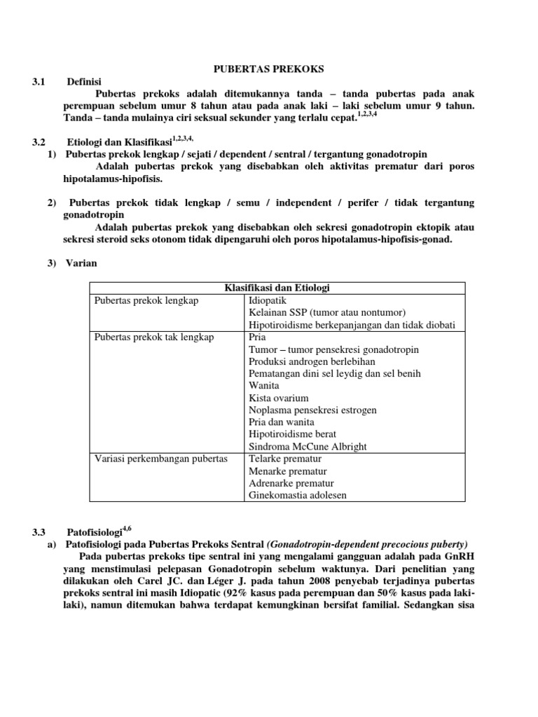 PUBERTAS PREKOKS Baru | PDF