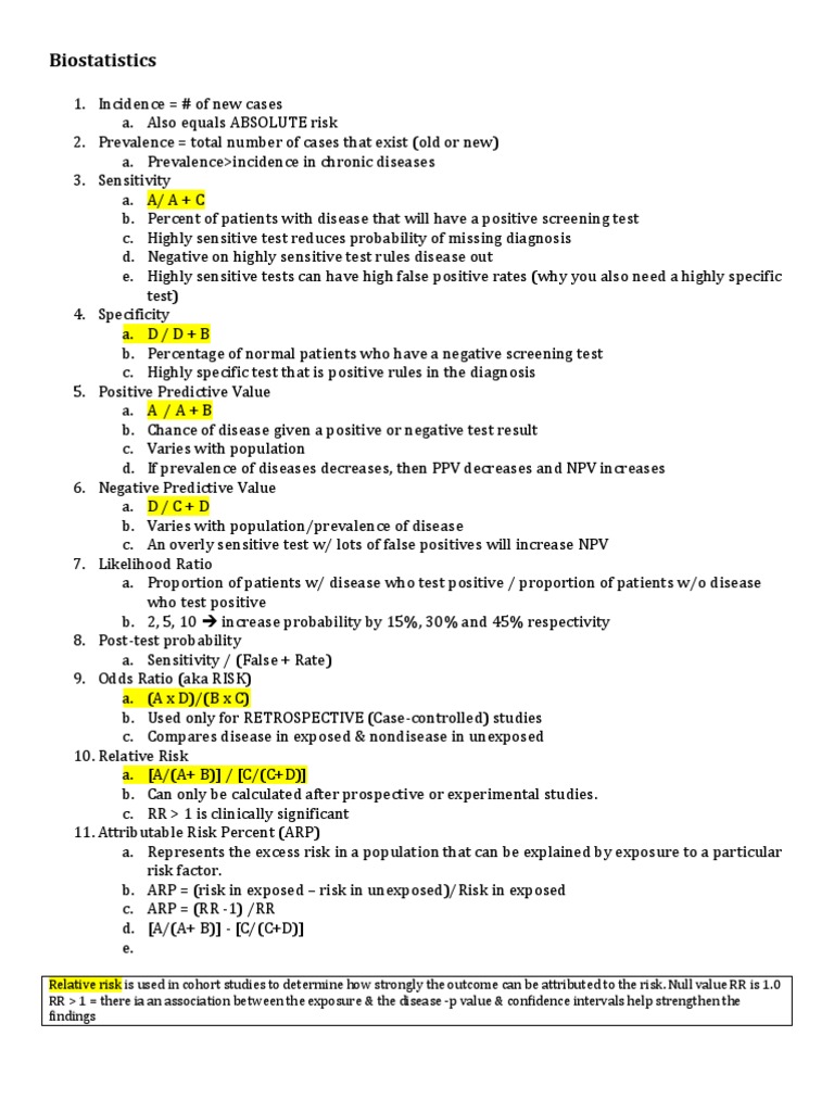 Biostatis Tics (Recovered) | PDF | Sensitivity And Specificity ...