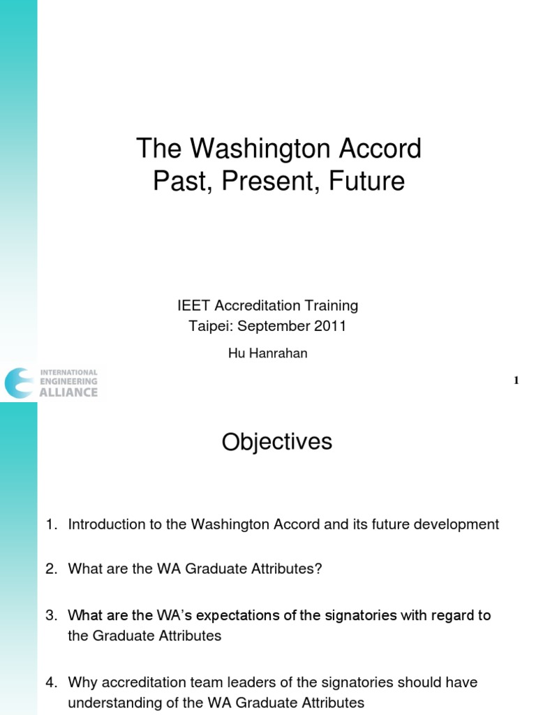 Washington Accord Overview | PDF | University And College Admission ...