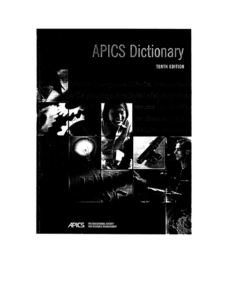 APICS Dictionary Tenth Edition | PDF