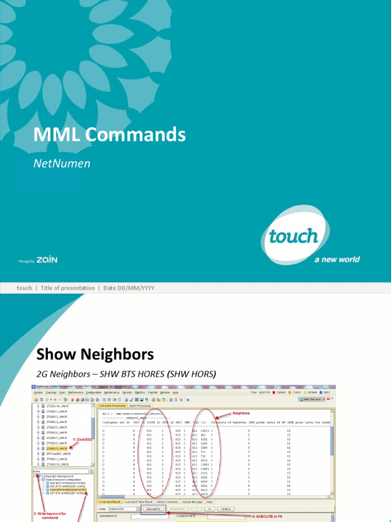 MML Commands: Netnumen | PDF
