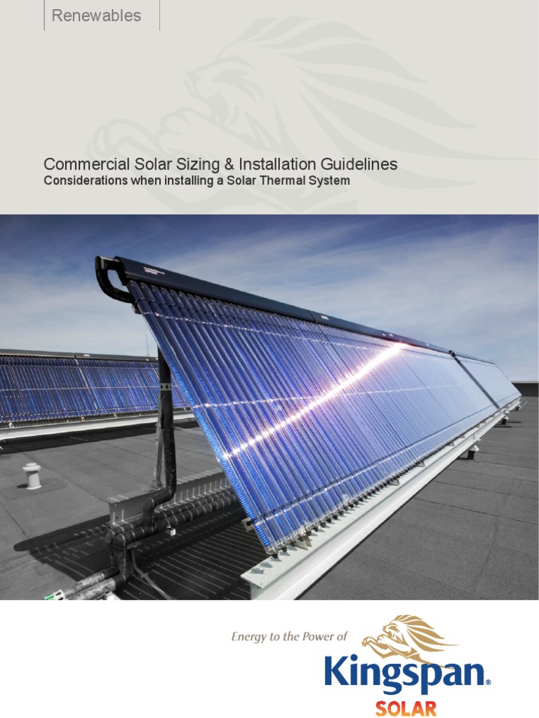 Kingspan Solar Design Guidelines | Water Heating | Pipe (Fluid Conveyance)