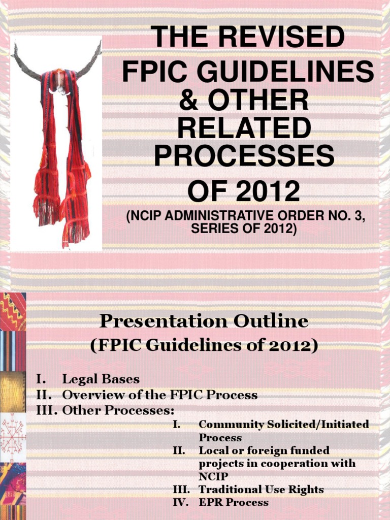 6.2 An Institutionalized FPIC Process in The Philippines | PDF