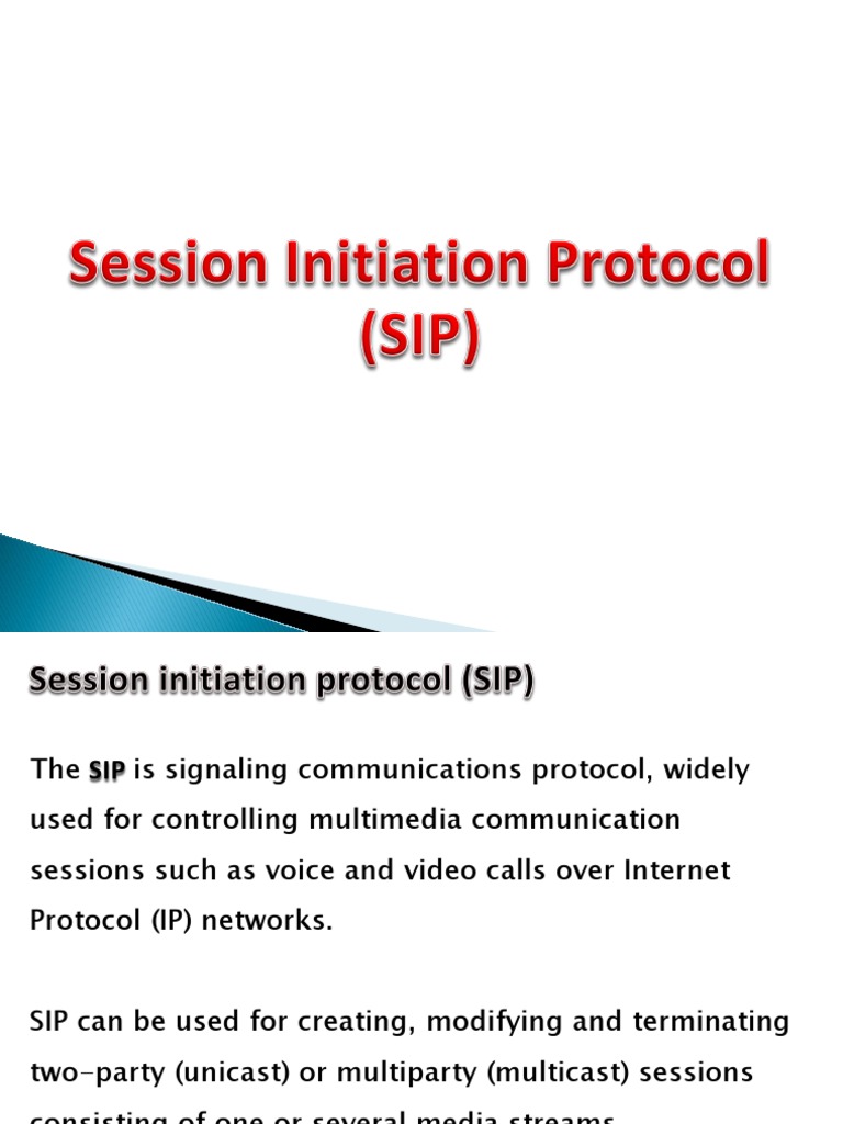 Sip | PDF | Session Initiation Protocol | Networks