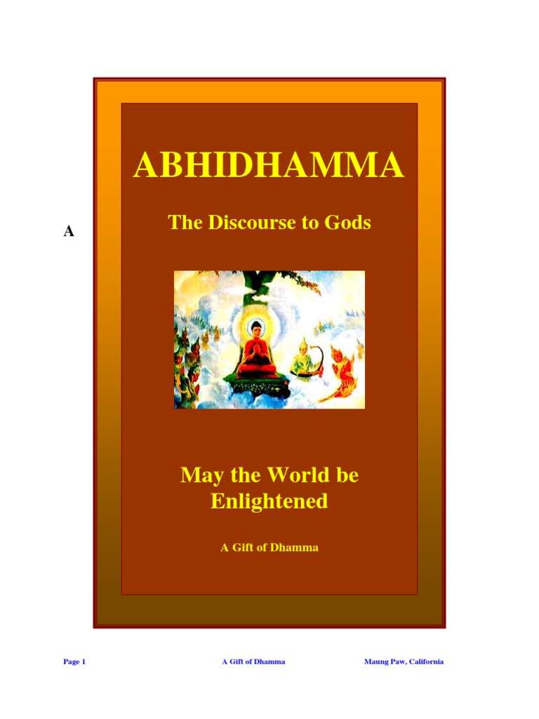Abhidhamma Chapter 3 Buddhism | PDF | Gautama Buddha | Indian Religions