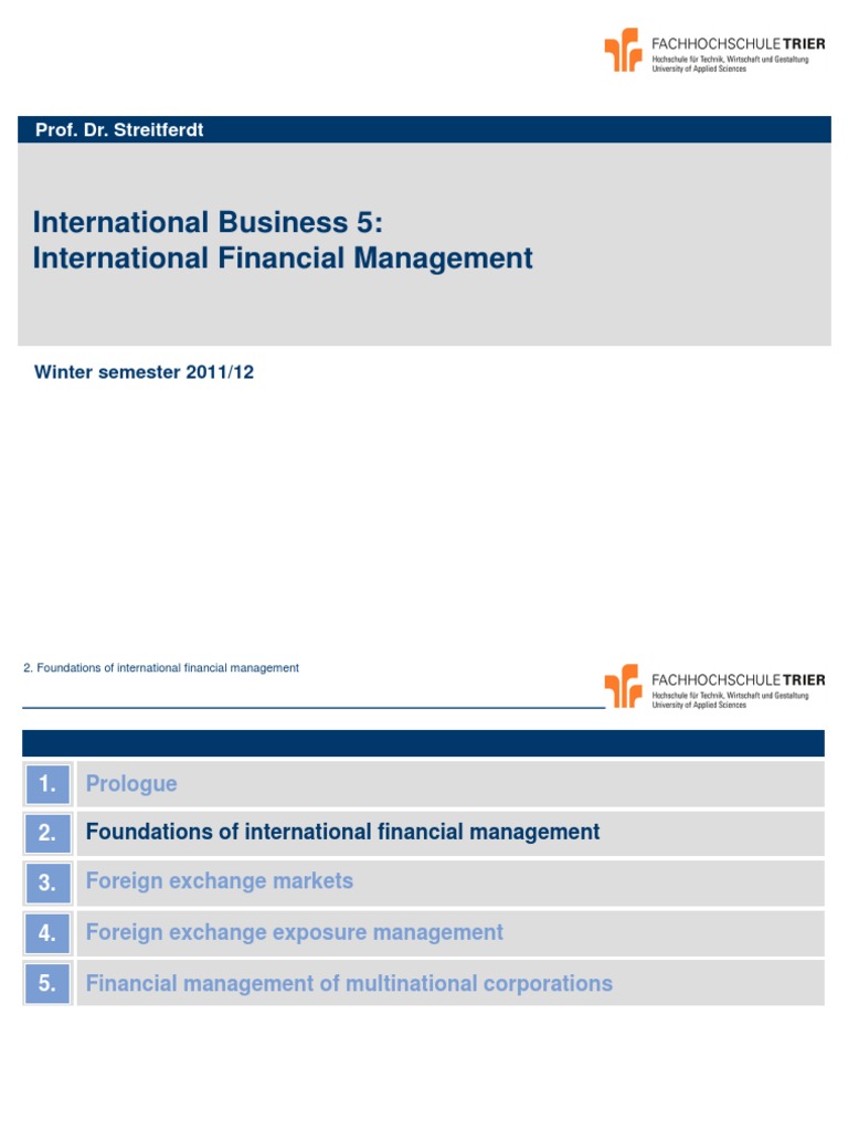 Chapter 2 Foundations of International Financial Management | PDF ...
