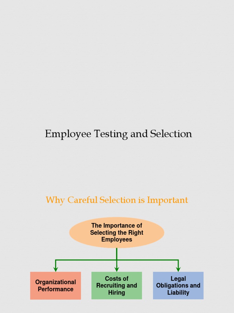 Employee Testing and Selection Strategies | PDF | Background Check ...