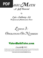 Math Handout (Basic Algebra Rules) PDF | PDF | Multiplication | Numbers