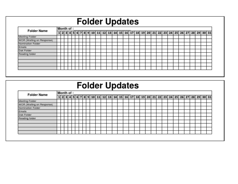Meeting and Folder Update Overview | PDF