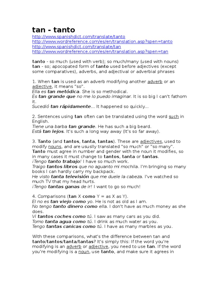 Tan, Tanto | PDF | Rules | Semiotics