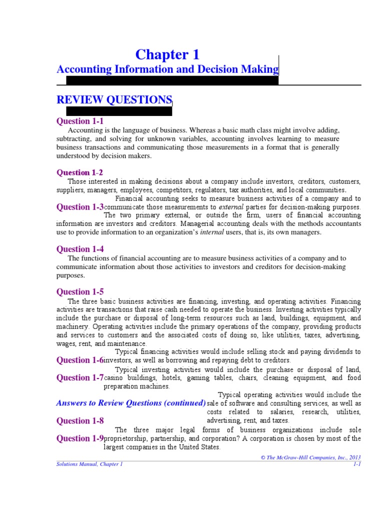 STH MTC Chap01 SM | PDF | Retained Earnings | Financial Accounting Standards Board