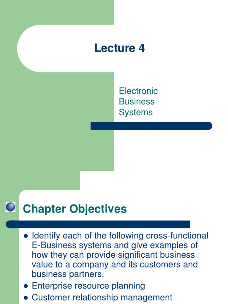 Electronic Business Systems | PDF | Customer Relationship Management ...
