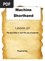 Machine Shorthand | PDF