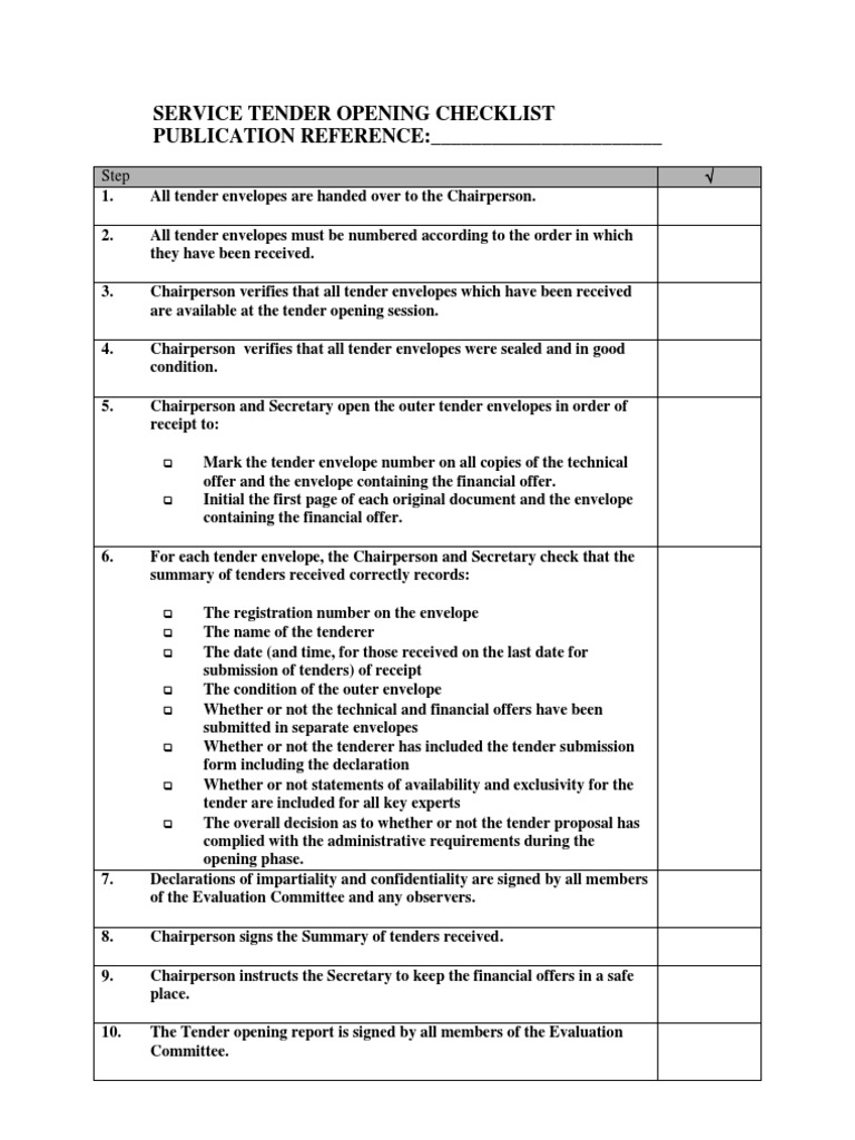 service-tender-opening-checklist-publication-reference