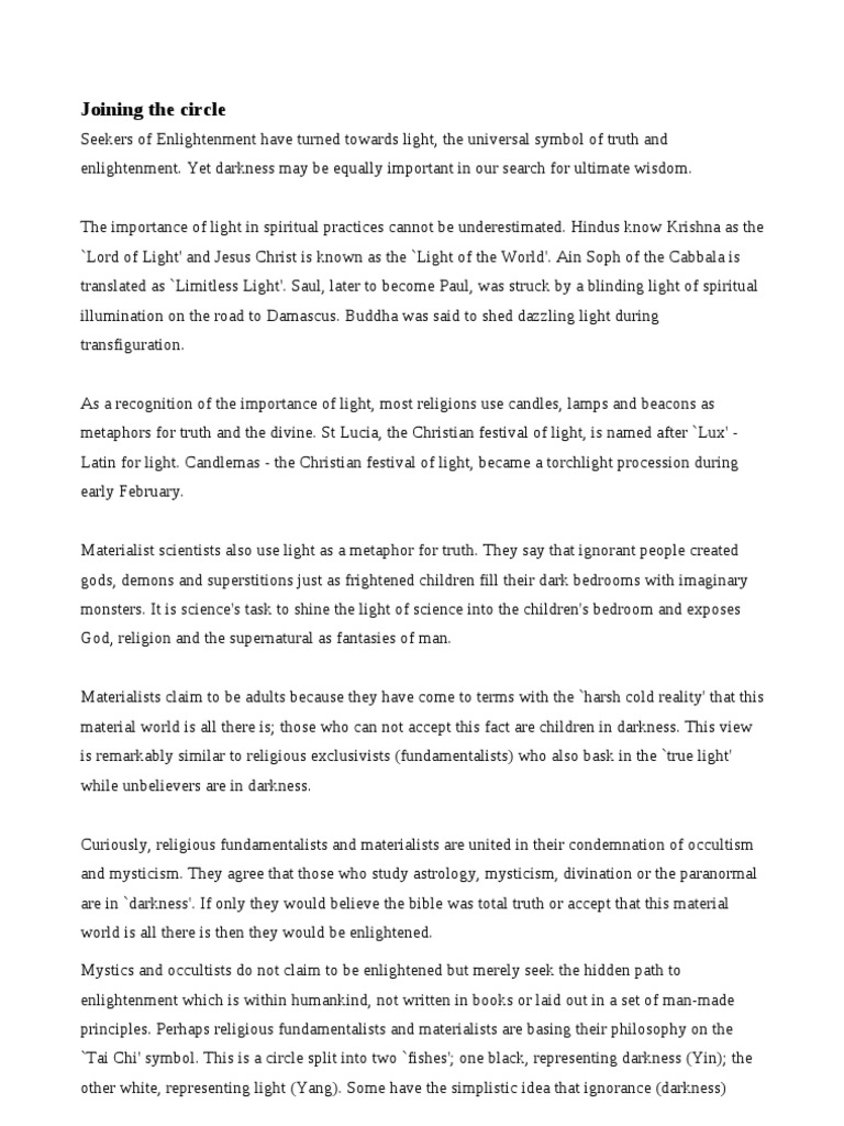 Writing Meta Circle | PDF | Yin And Yang | Mysticism