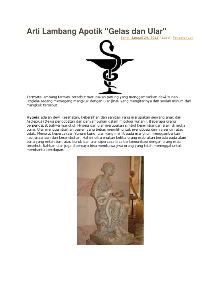 Arti Lambang Apotik | PDF