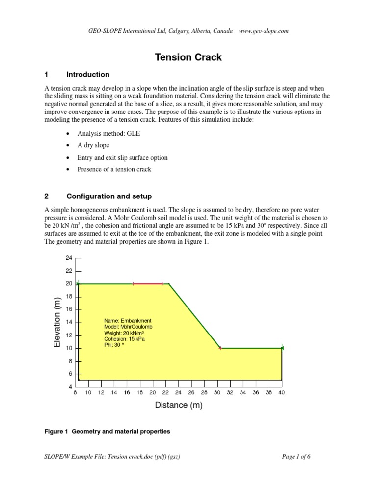 Tension Crack | PDF | Teaching Methods & Materials | Technology ...