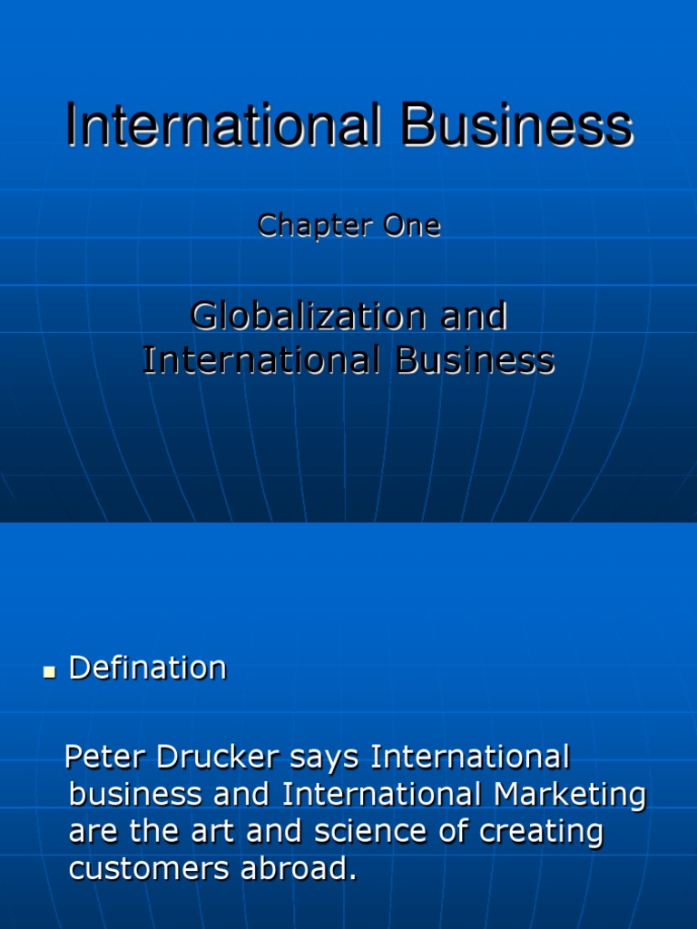 Globalization and International Business | Download Free PDF ...