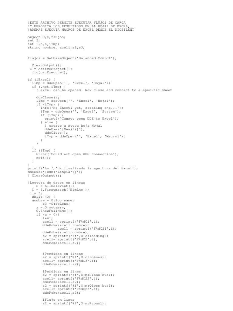 DIgSILENT Editor Print | PDF | Ingeniería Informática | Comunicación