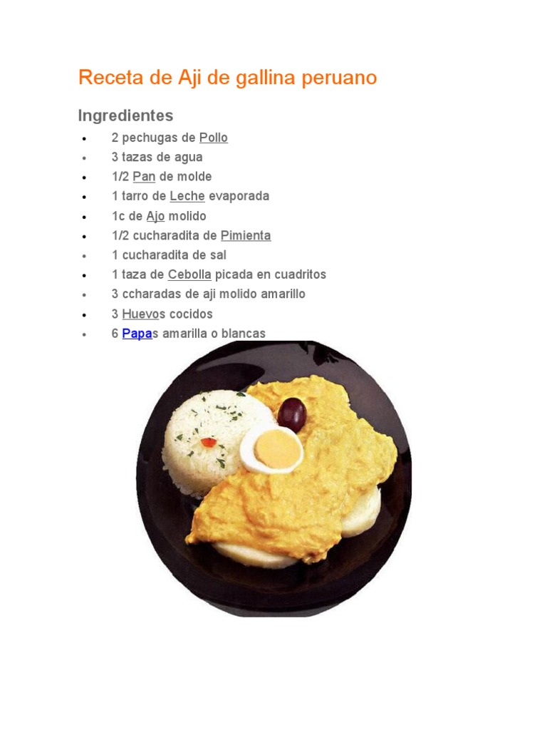 Aji De Gallina Aj De Gallina Tradicional Receta Peruana Youtube Ají