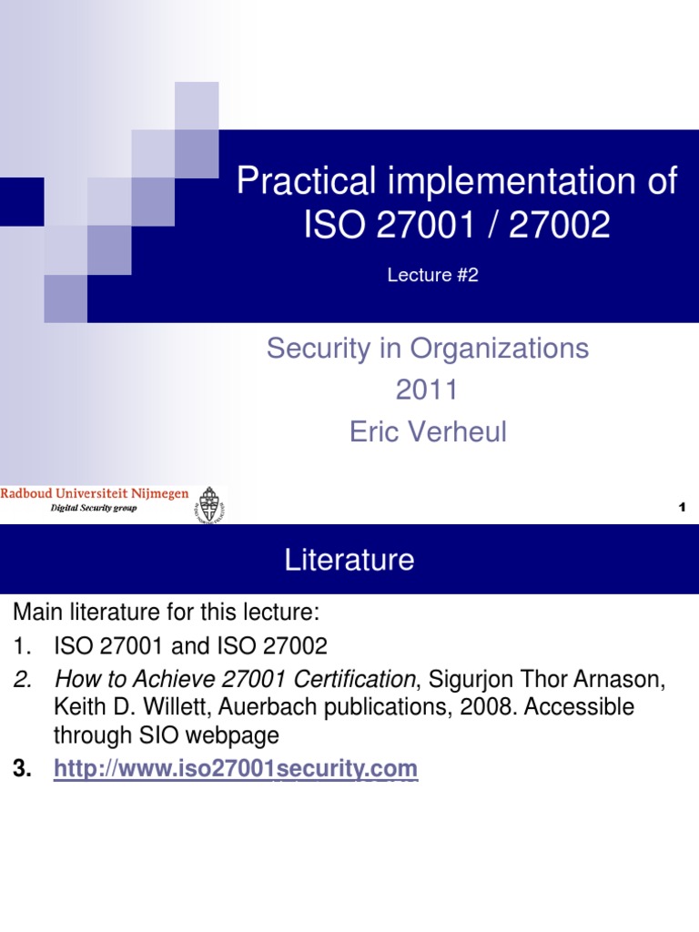 Iso 27001 | PDF | Information Security | Risk
