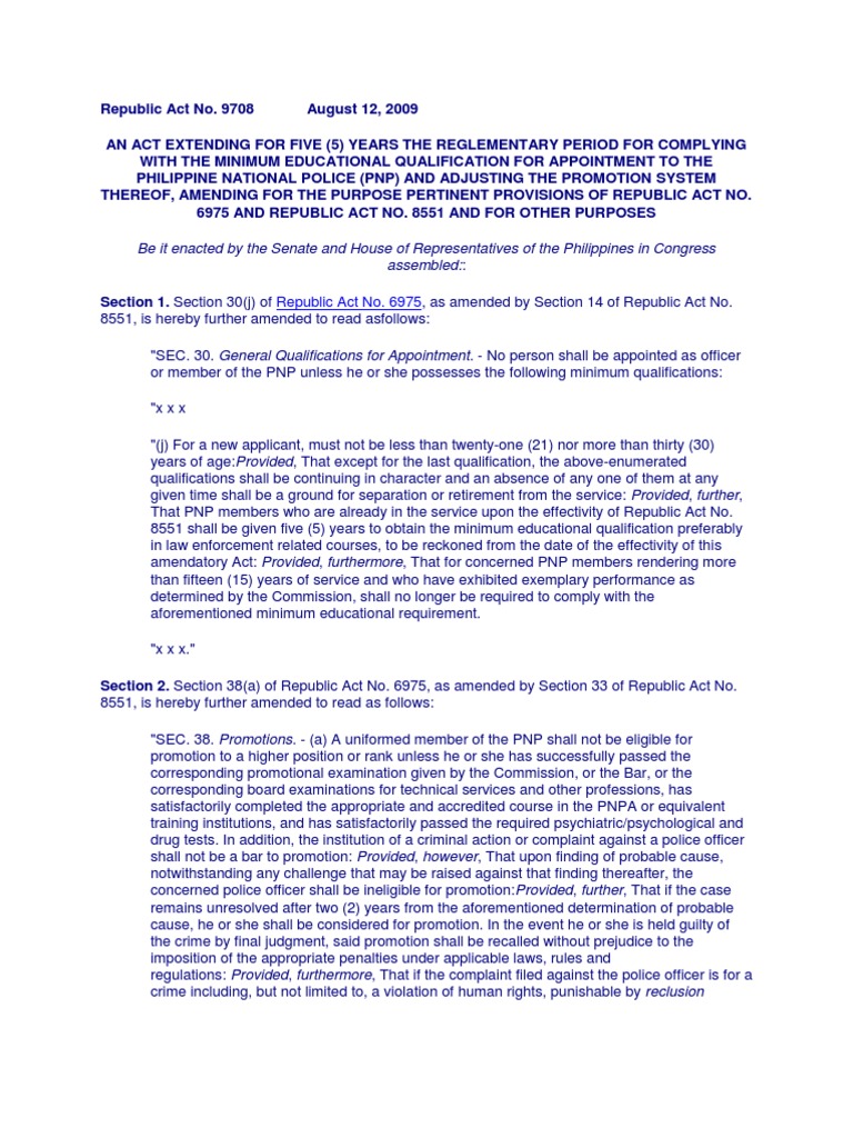 Ra 9708 | PDF | Police Officer | Crime & Violence